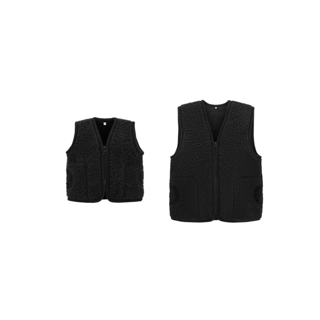 WOOL SET KID & WOMAN BLACK – A BASIC BRAND